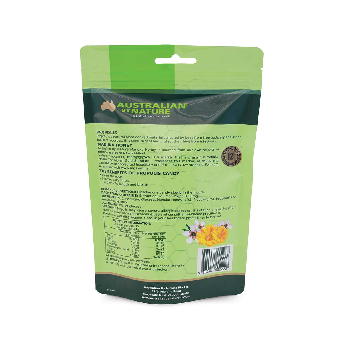 Propolis Candy 30 with Manuka Honey MGO 400