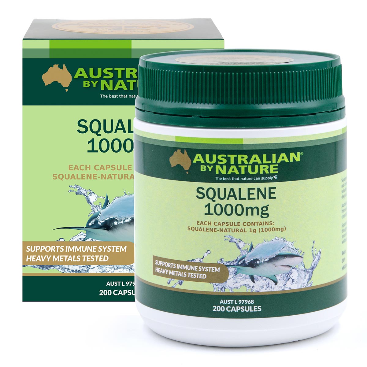 Squalene 200 Capsules (1000mg) - Australian by Nature